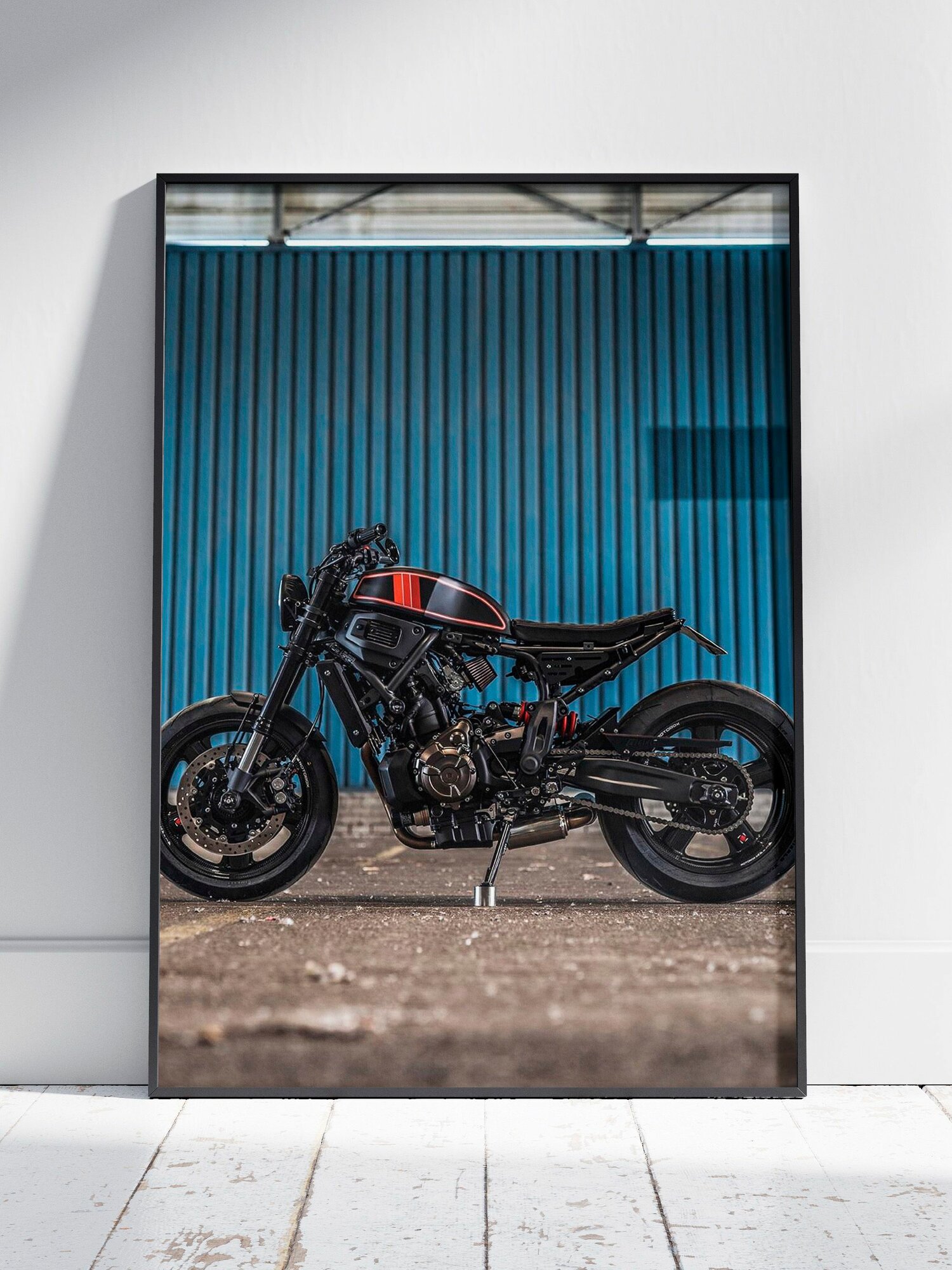 Плакат на стену для интерьера Техника и транспорт (Ямаха XSR700 - Yamaha XSR700) - Постер по транспорту формата A4 (21x30 см)