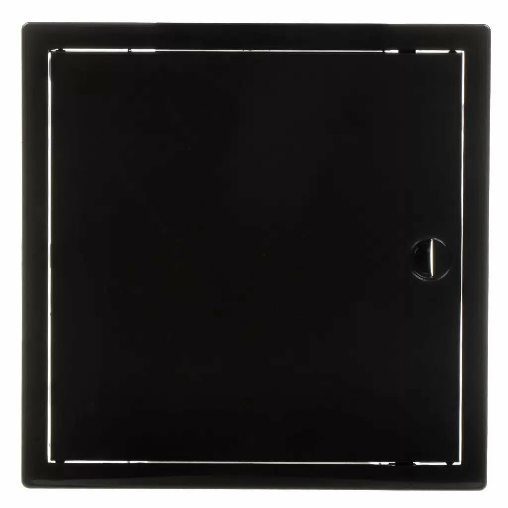 Люк-дверца ревизионная пластиковая Viento 200х200 мм черная для вентиляции и сантехники