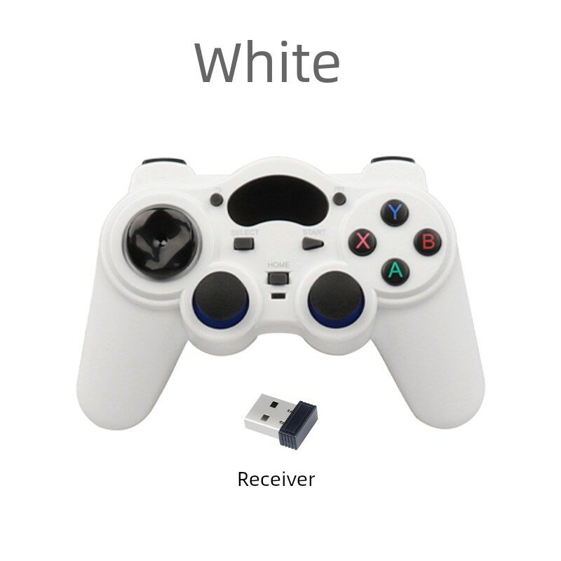 Беспроводной игровой контроллер для ПК, PlayStation, Steam — Белый, Минималистичная упаковка, без цветной коробки