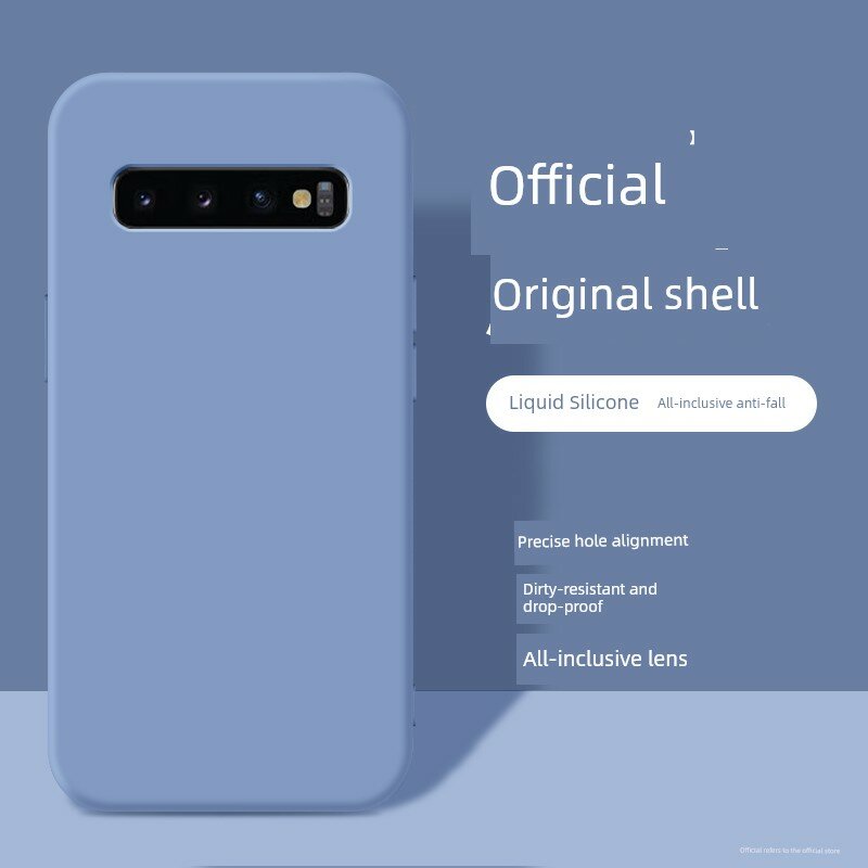 Чехол для Samsung S10, чехол для Galaxy S10+ новой модели S10E, жидкий силикон, желтый защитный чехол для Samsung 10,