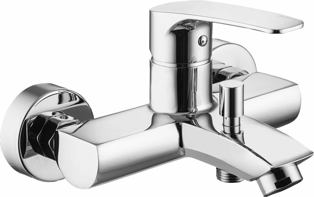 Смеситель для ванны с душем Paffoni Lime LM022CR настенный, однорычажный, хром, глянцевый, латунный, без лейки, с керамическим картриджем