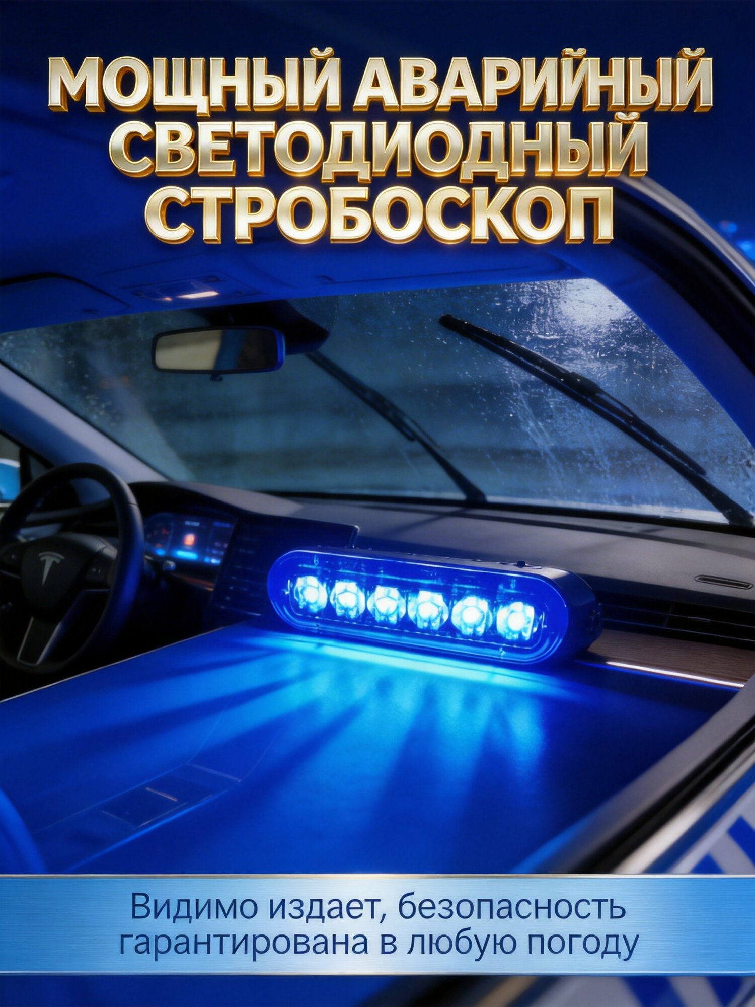 2 шт стробоскоп 6 светодиодов янтарно-оранжевый, 18 режимов 12-24В IPX4 алюминиевый сплав для аварийных и сигнальных огней