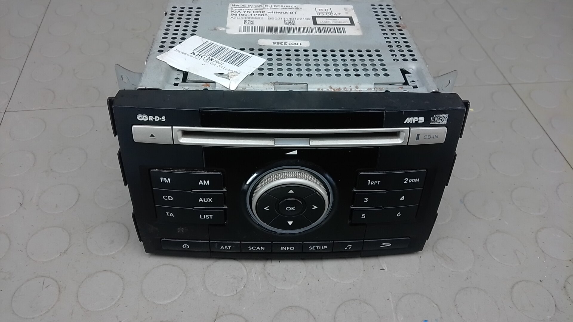 Магнитола KIA VENGA 1, Номер 961601P000, A2C53309922