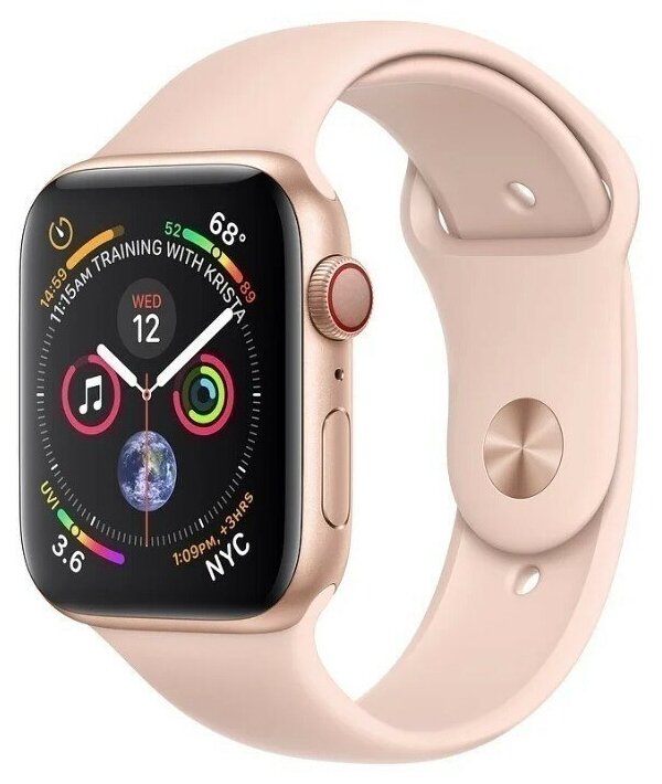 Watch S4 Cellular 40mm Rose Gold Stainless Steel Case with Sport Band (A pple Watch)
