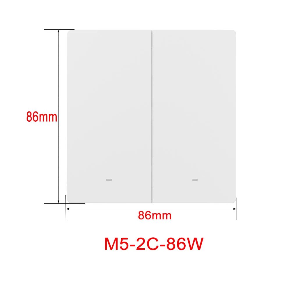 SONOFF M5 Matter Белый выключатель M5-2C-86W