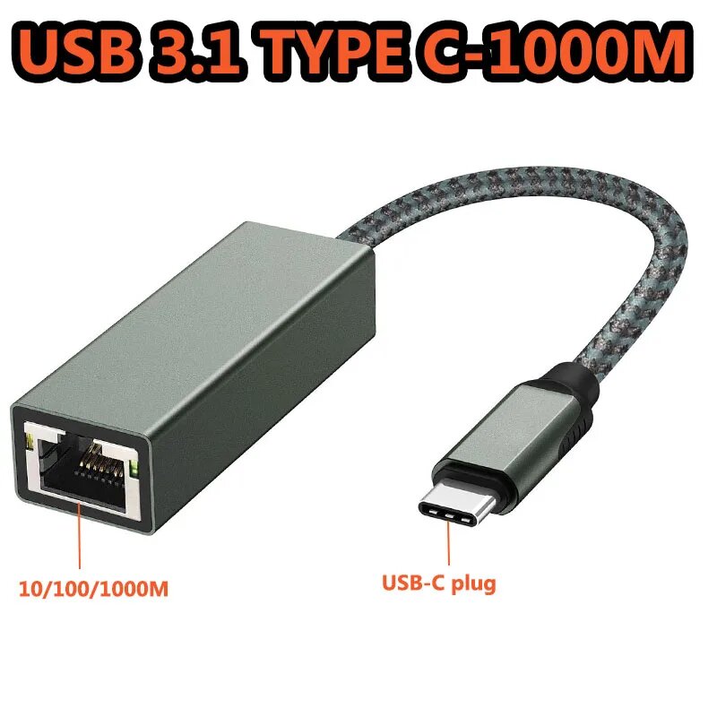 Realtek USB сетевой адаптер USB 3.1 TYPE C-1000M