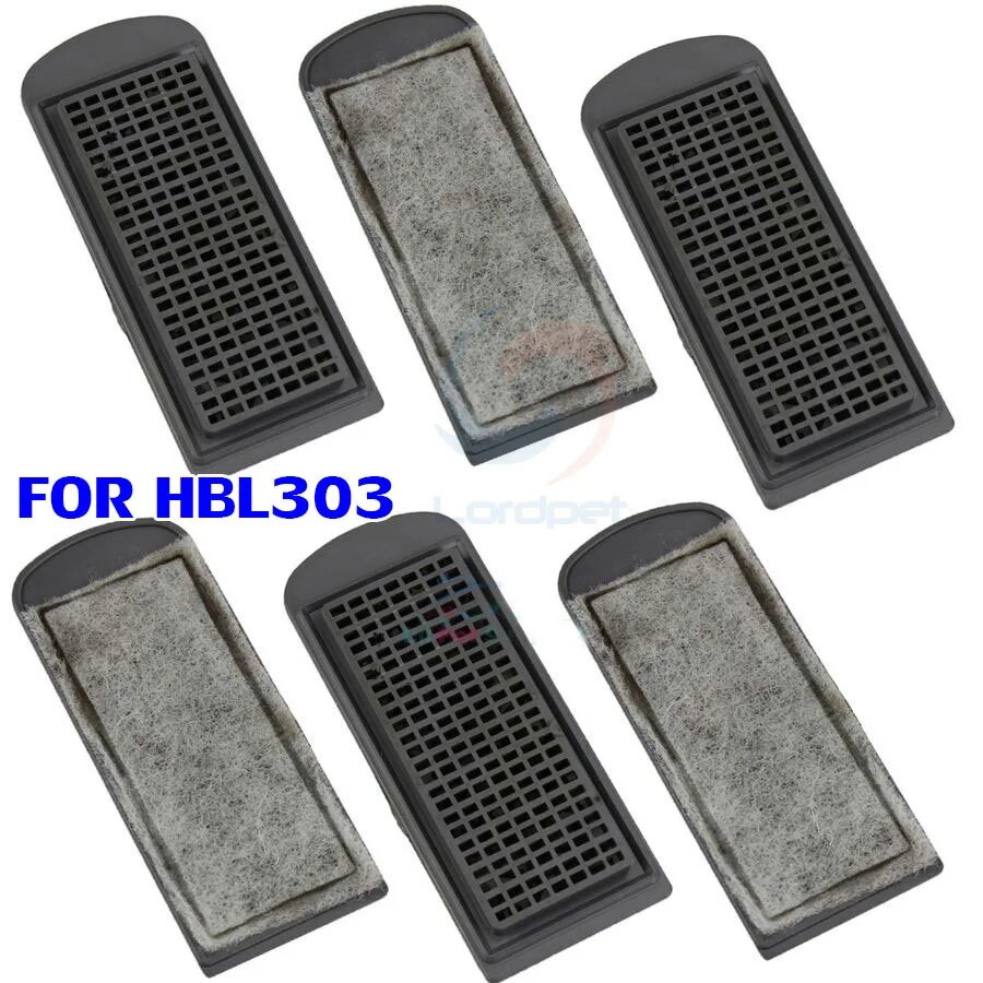 6X Сменные фильтрующие картриджи-накладки для SUNSUN Power Filter HBL-303 Hang на задней части фильтра для аквариума