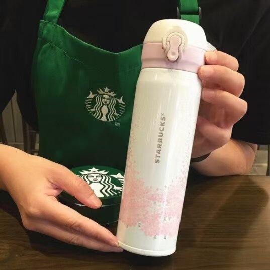 Starbucks Термокружка розовая богиня, 350-500 мл