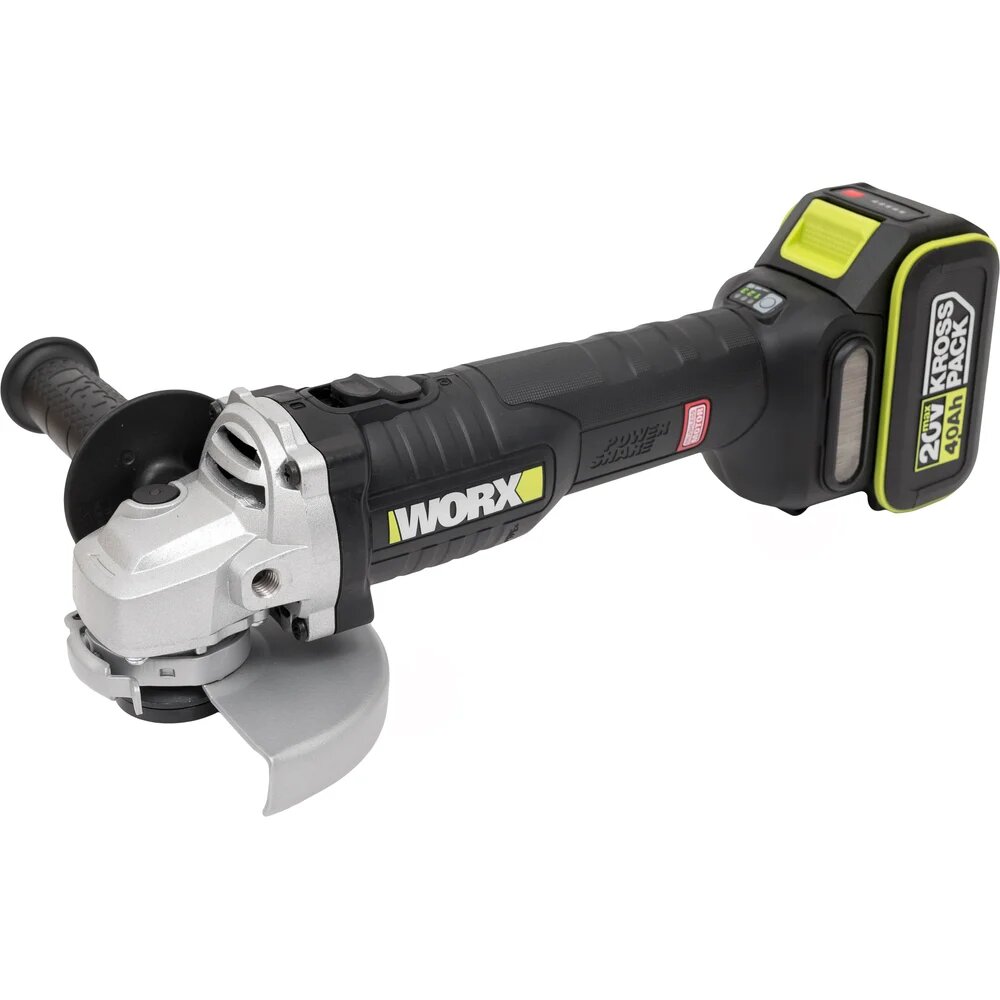 Аккумуляторная шлифмашина Worx Professional WU809.3, бесщеточная, диаметр диска 125 мм, 3500 об/мин