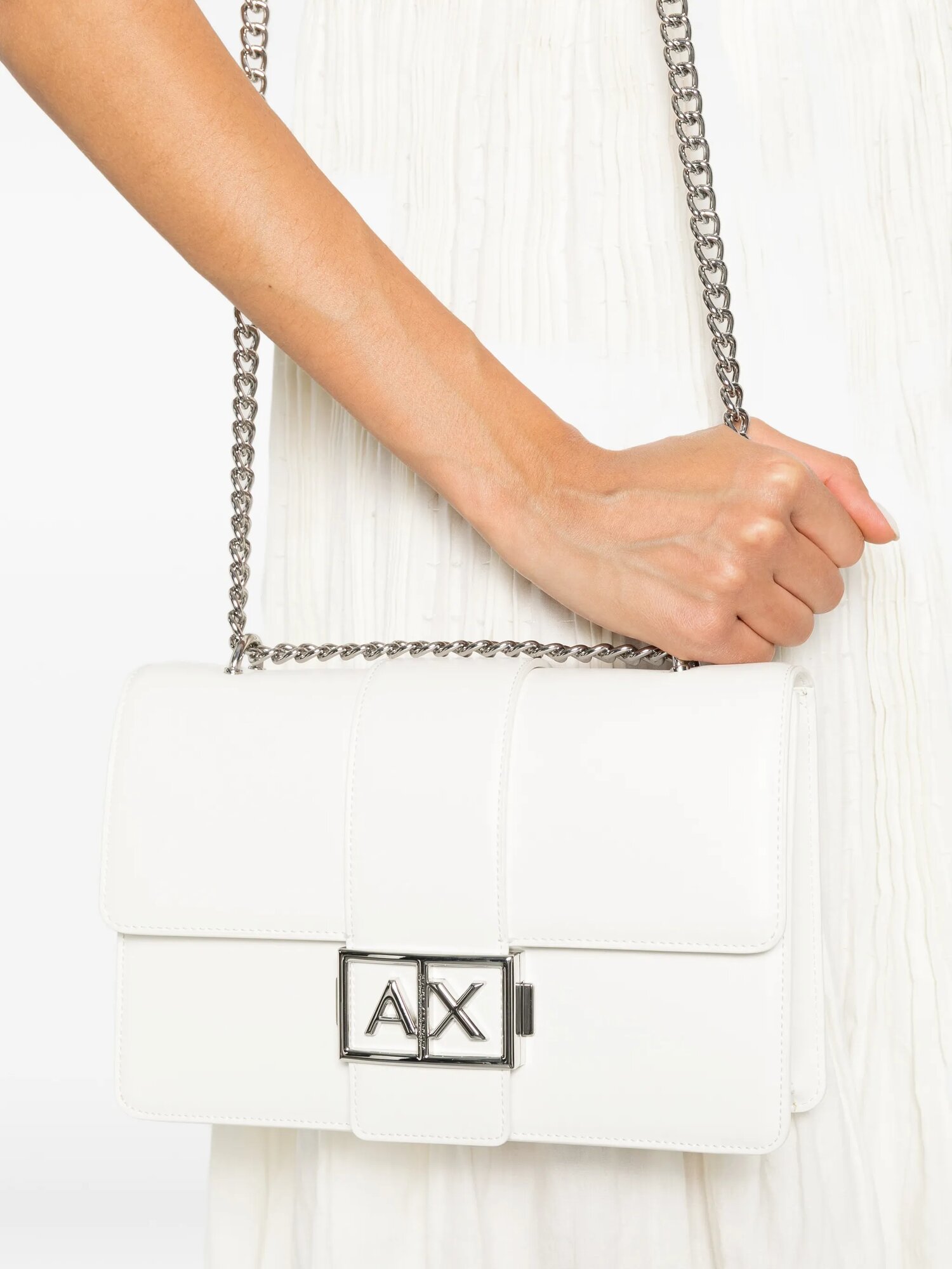 Сумка Armani Exchange, белый, — фото 1
