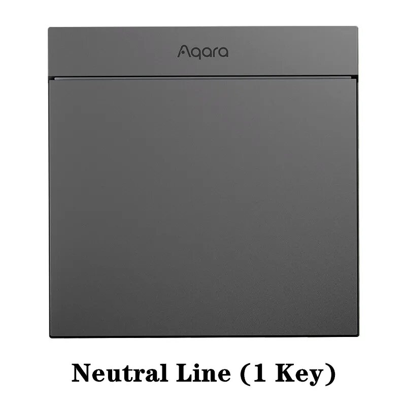 Розетка умная Aqara Smart Wall Switch H1M With Neutral MARS-Tech 6 цветов беспроводной ключевой выключатель Zigbee с несколькими режимами управления для Homekit — Светло-серый 1 ключ