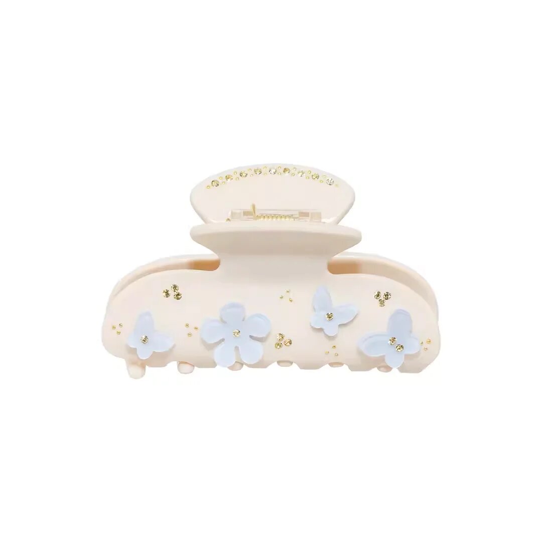 Заколка для волос краб Van Daisy, розовый, Metal color: 2