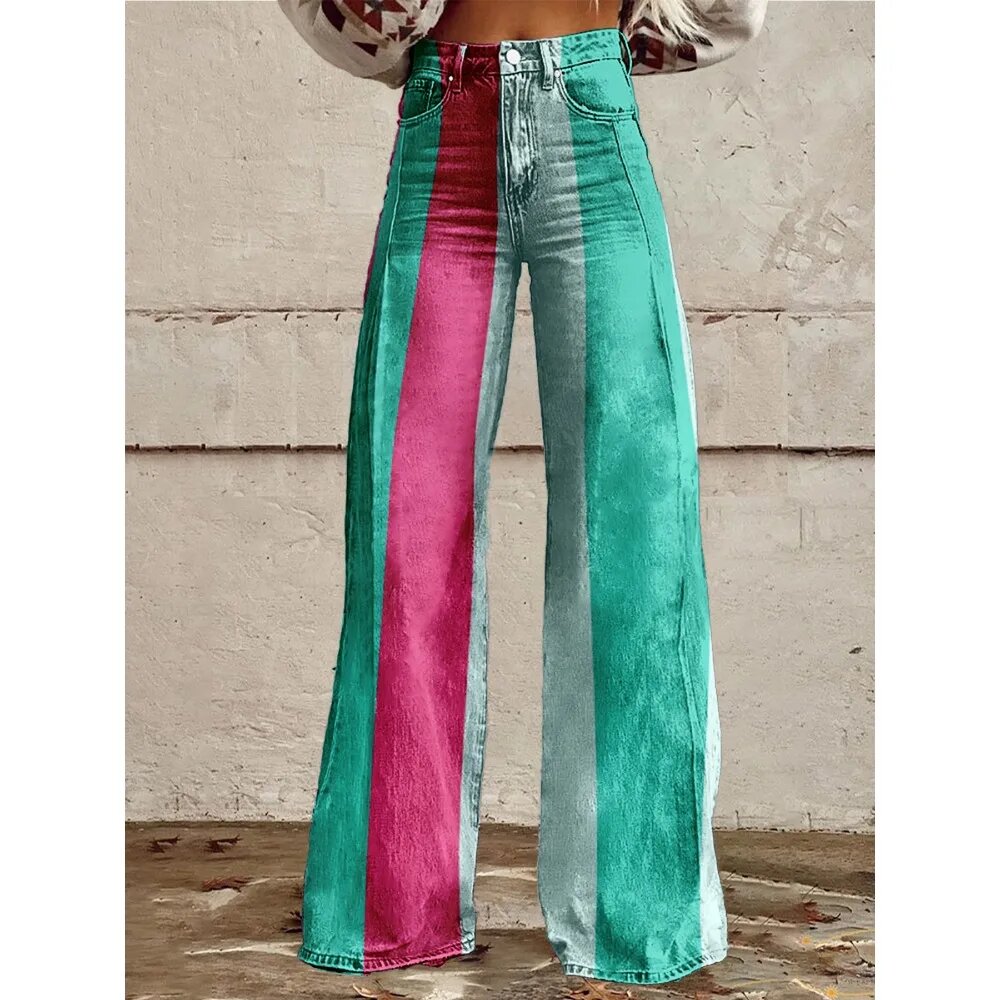 Женские клеш SOSHIRL, полоска, цвет Pants 16, размер S
