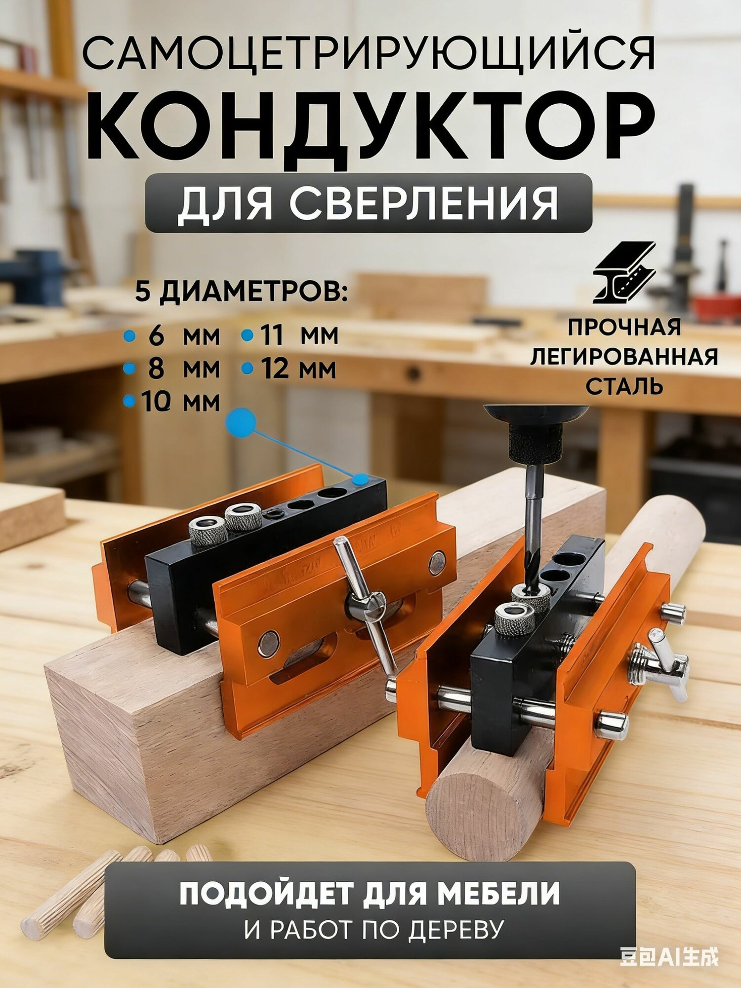 Самоцентрирующийся кондуктор для сверления