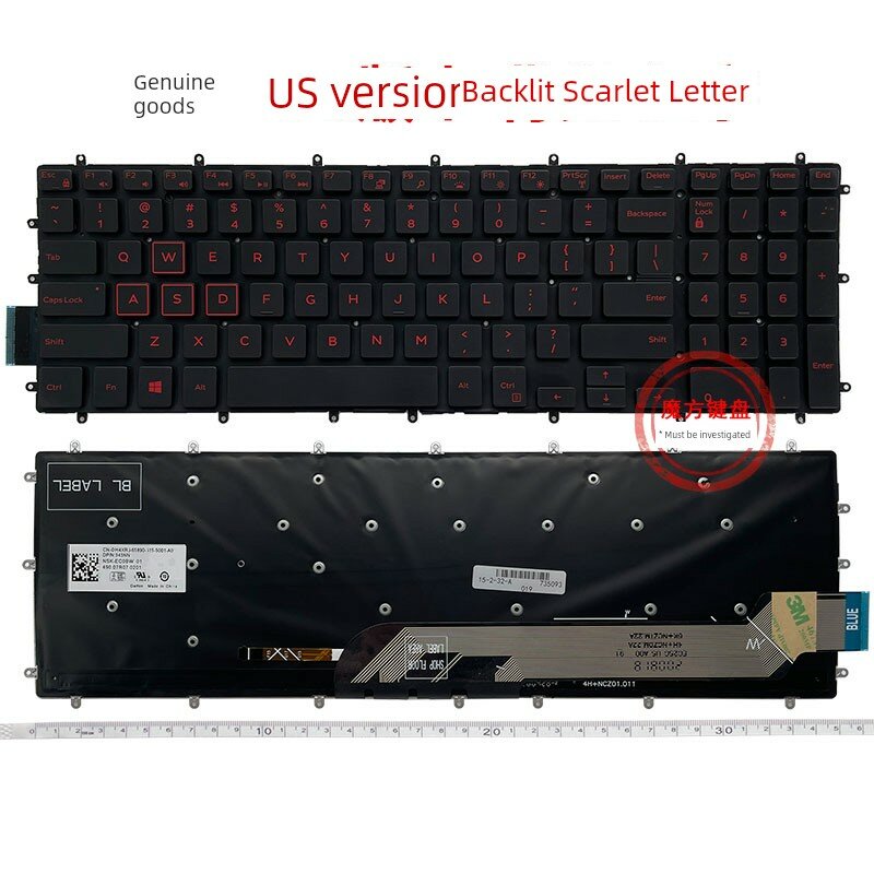 Клавиатура RU подходит для Dell 15-7000 5567 5570 7566 7567 5665 5568 3582 3583. 【►Совершенно новый] (оригинальная