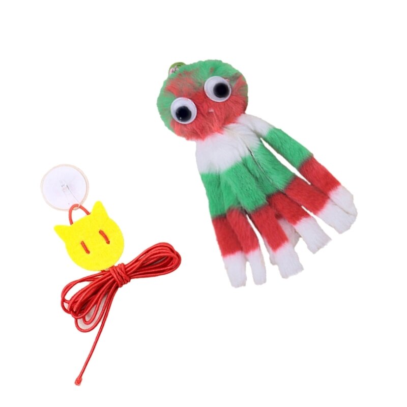 Игрушки для кошек, Подвесная Игрушка Для Котенка-Вокального Осьминога-Красочный Рождественский Осьминог