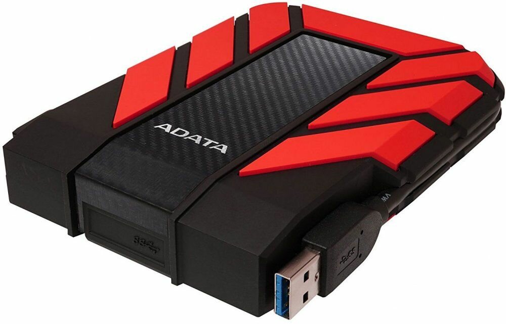 Внешний жесткий диск 2.5" 1 Tb USB 3.1 ADATA AHD710P-1TU31-CRD красный черный