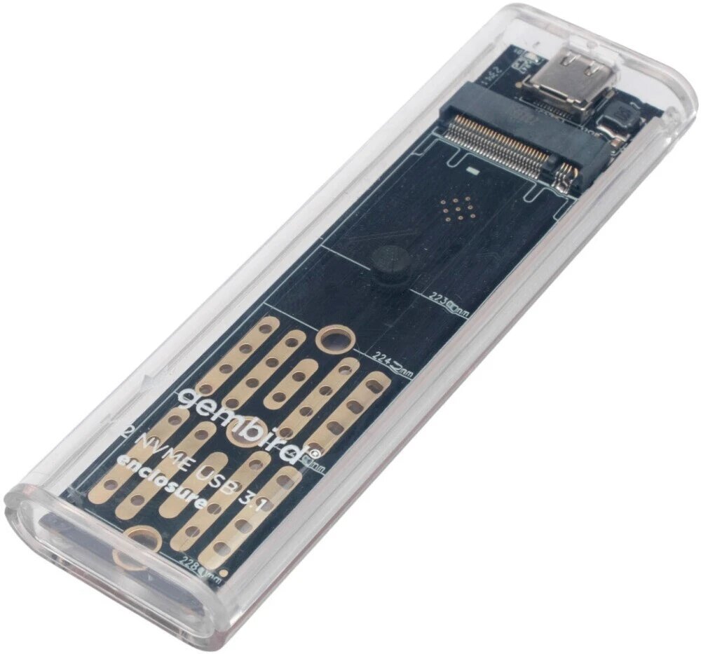 SSD Gembird Коробка Для USB 3.1 EEM2-NVME-2 M.2 NVMe, оригинал