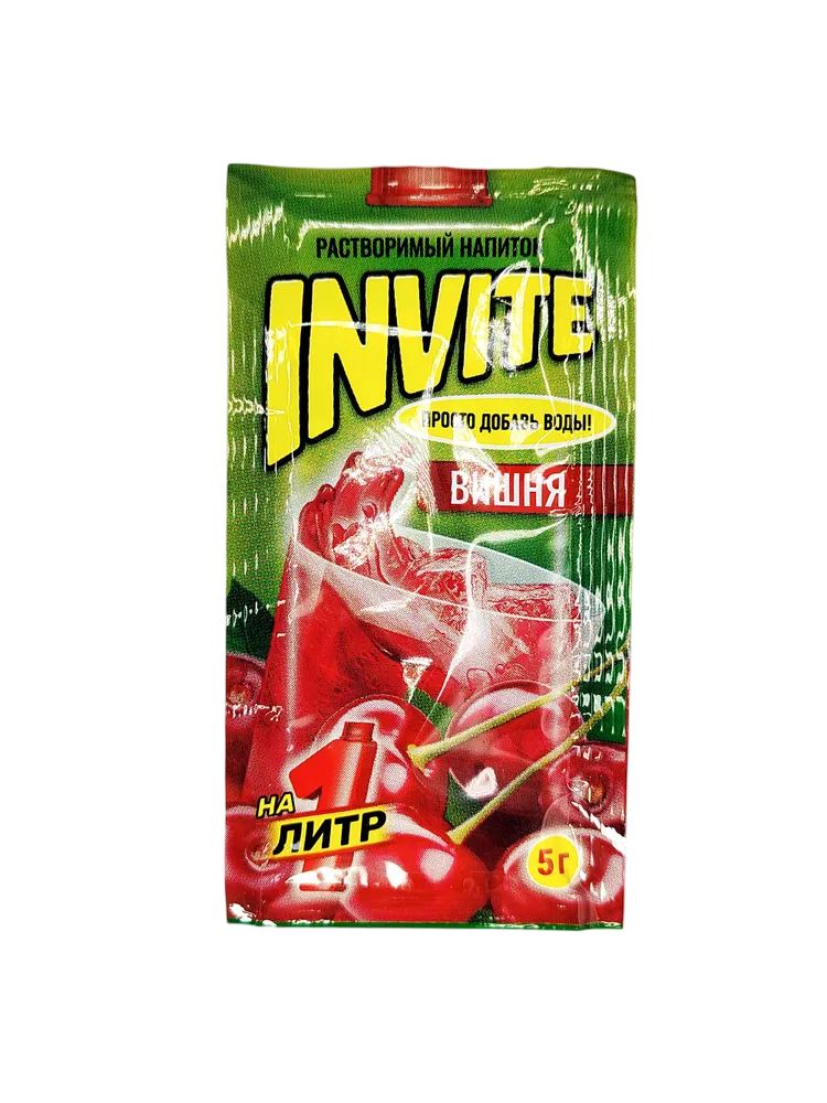 Растворимый напиток Invite Вишня,5гр *24