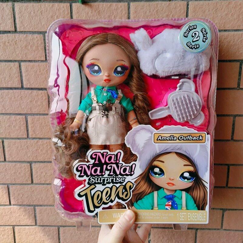 NaNaNa Amelia второе поколение игровая кукла с цветными длинными волосами и сменной одеждой в темно-зеленом