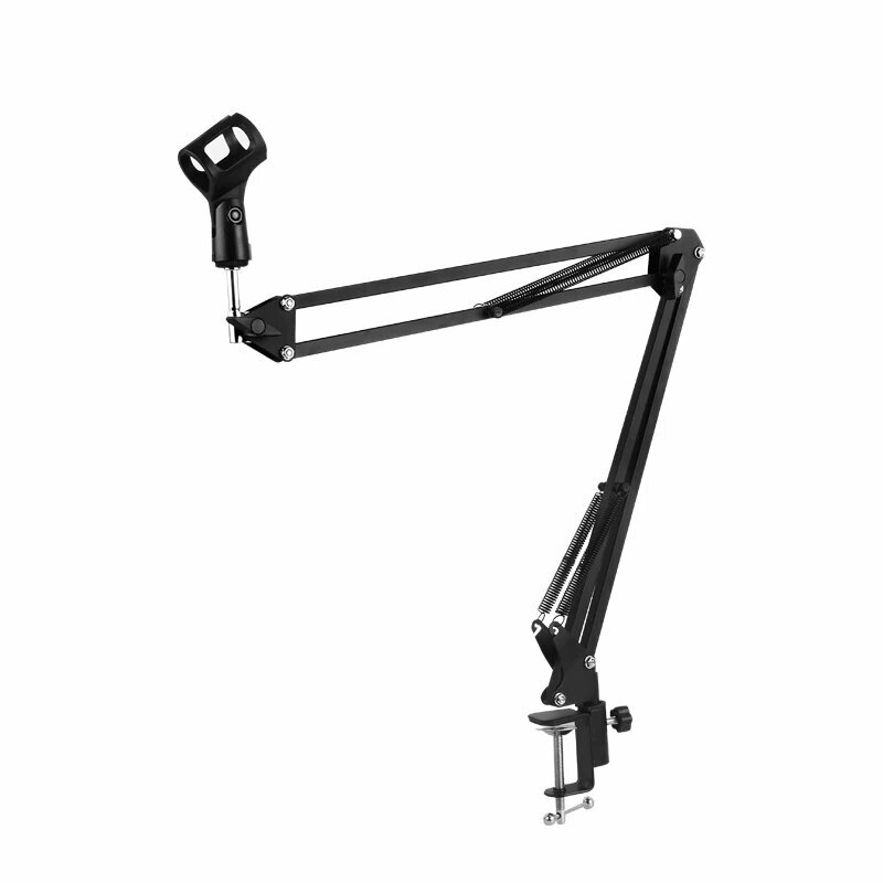 Настольная подставка для микрофона, подходящая для SHURE SM57 SM58, ударопрочный штатив для микрофона Черная железная
