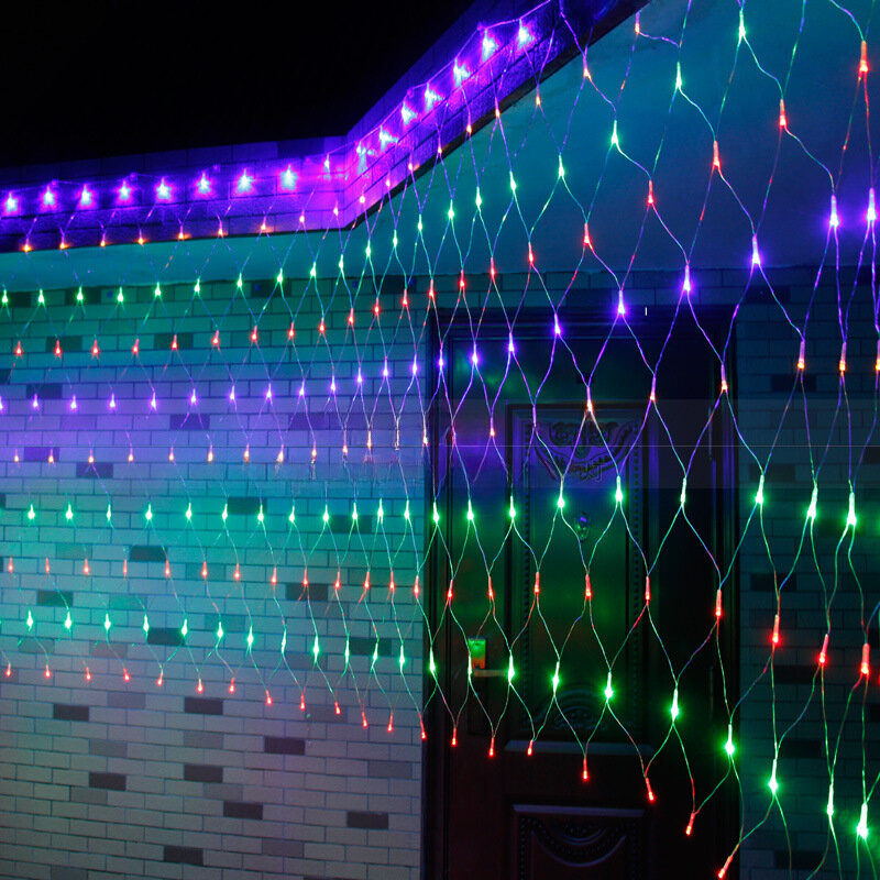 Рыболовная сеть Light String, водонепроницаемая, светодиодный, прозрачный, 3 м x 2 м