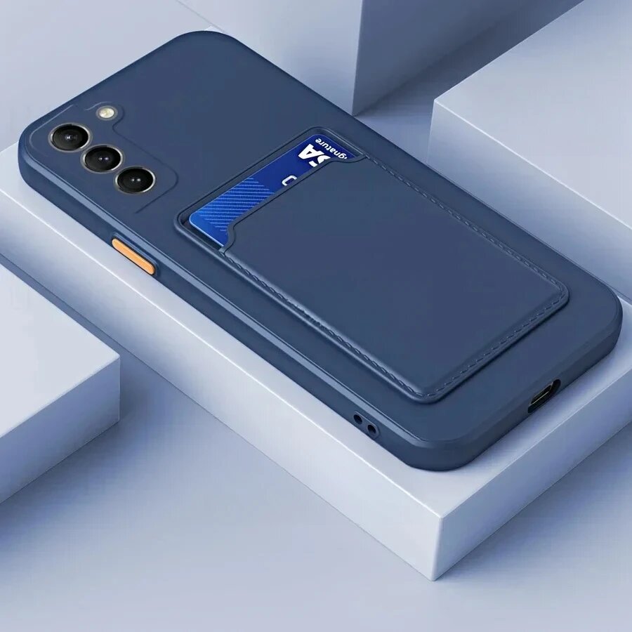 Силиконовый Чехол Для Телефона Samsung Galaxy A Series - A73 5G A72 4G A52 A52S A32 A22 A12 С Держателем Для Карт