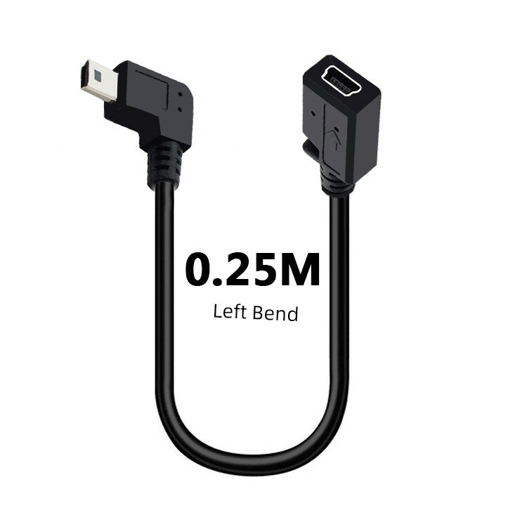 Регистратор вождения, удлинительный кабель miniusb, кабель для передачи данных, колено v3, порт T-port, мини-USB,