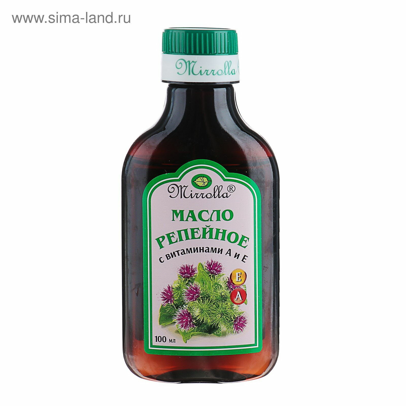 Репейное масло с витаминами А и Е, 100 мл, эффект: восстановление