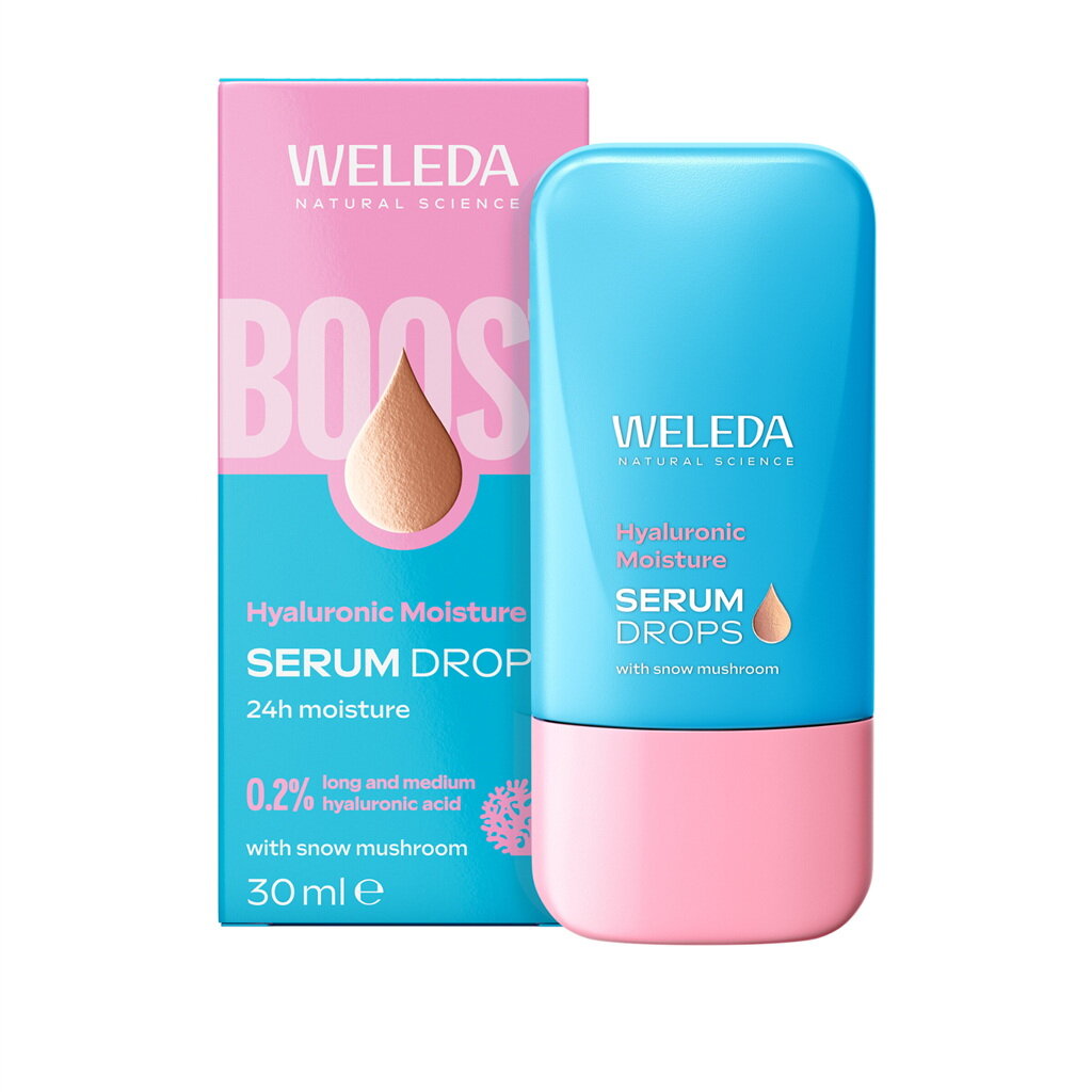 Сыворотка-бустер для лица Hyaluronic Moisture Serum Drops, 30 мл, Weleda (Веледа)