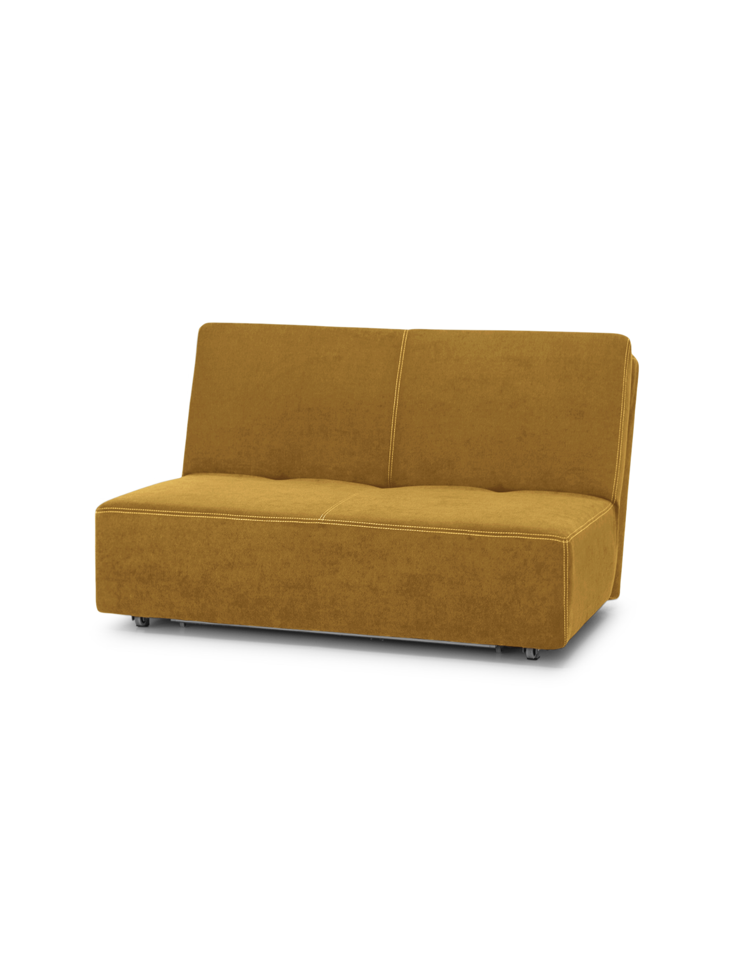 Диван Лорт Velutto 56 NOW 122x100x86 см, желтый Велютто, аккордеон Фиеста