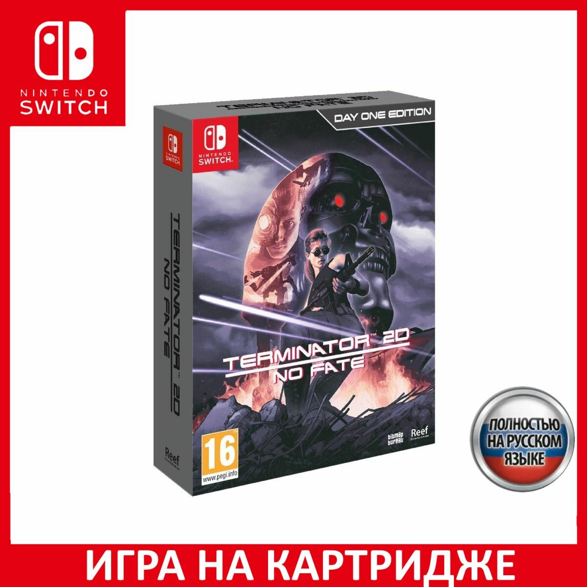 Игра Terminator 2D No Fate Day One Switch Русская Версия Картридж на Nintendo Switch