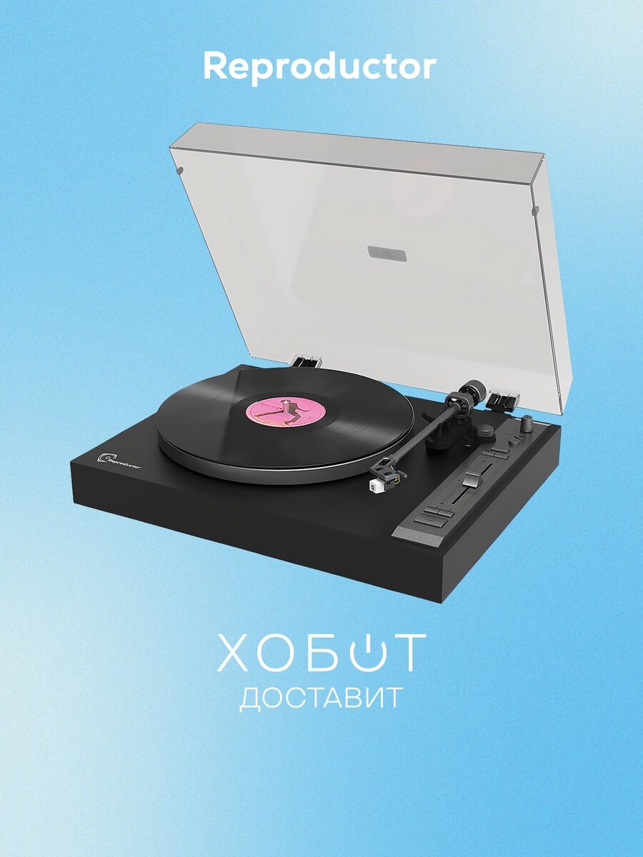 Проигрыватель виниловых пластинок Reproductor RP-300BT Black