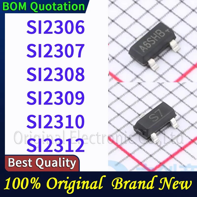 SI2308 Комплектующие для ноутбука, 20pcs, Цвет: 20pcs