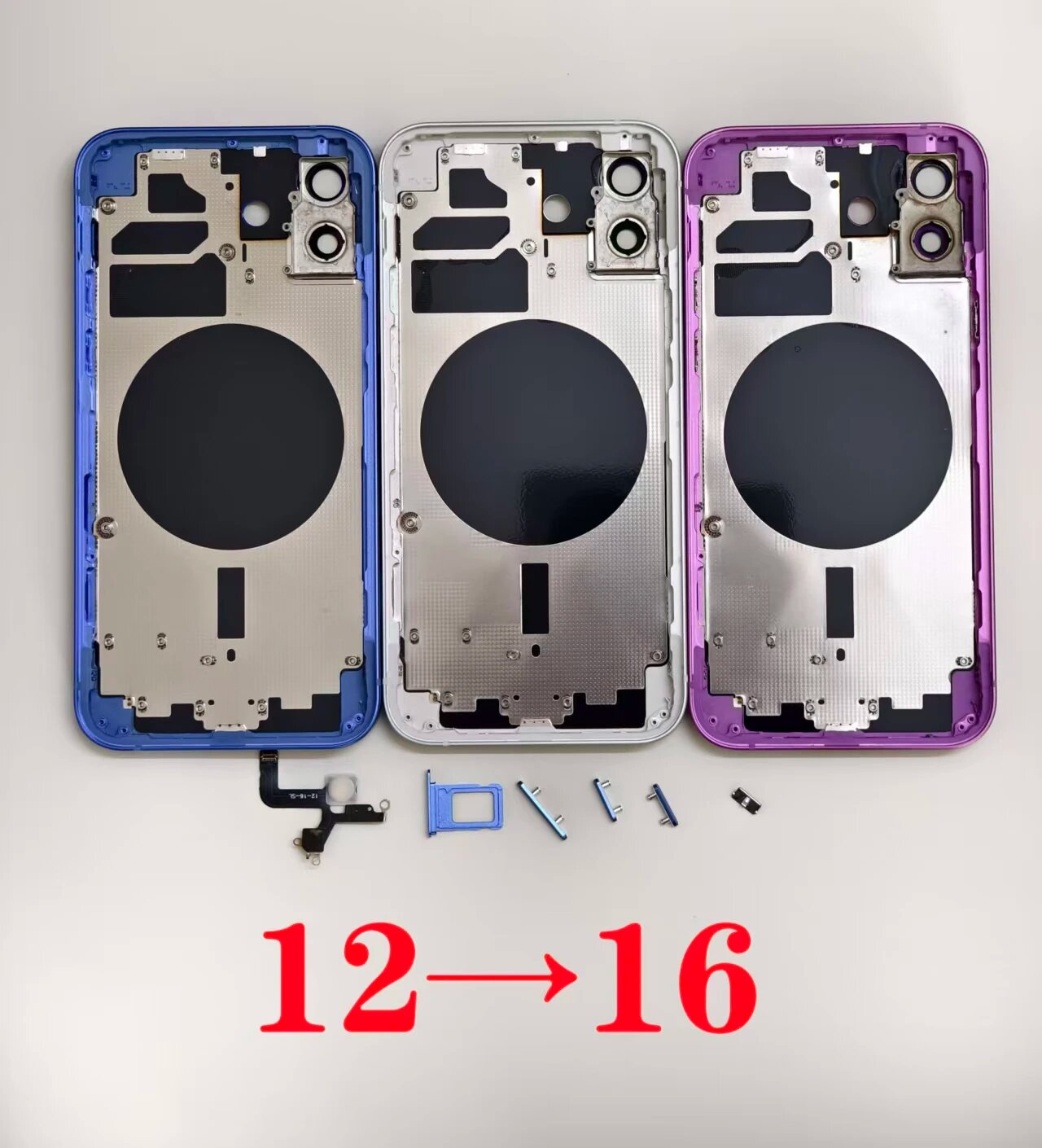 Корпус iPhone 12-16 Green для замены задней панели
