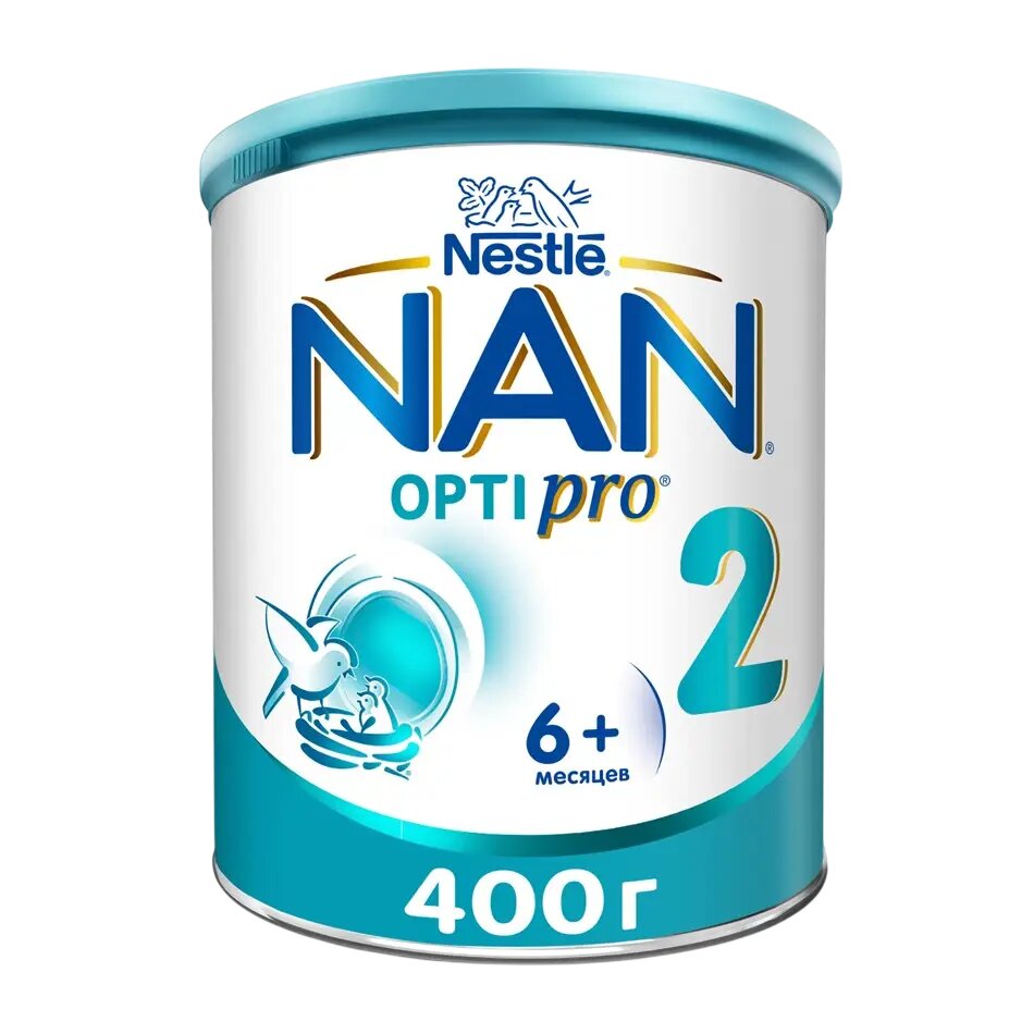 NAN 2 Optipro Премиум Сухая молочная смесь с 6 мес 400 г 1 шт