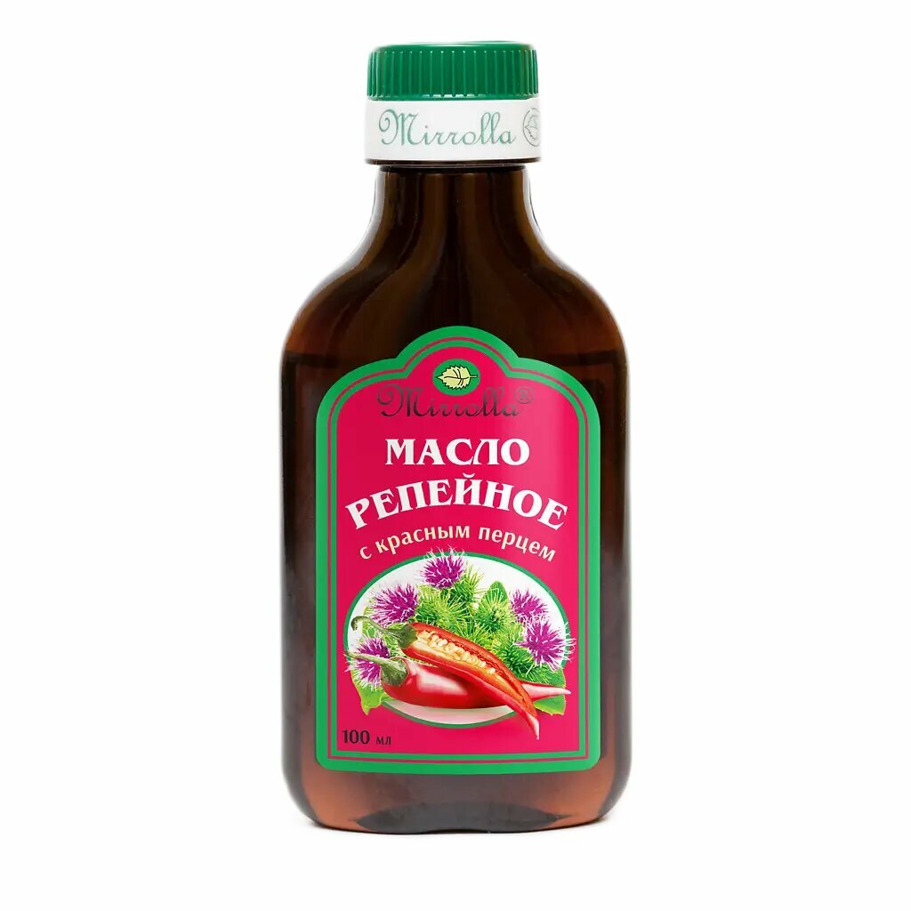Mirrolla Репейное масло с красным перцем 100 мл 1 шт
