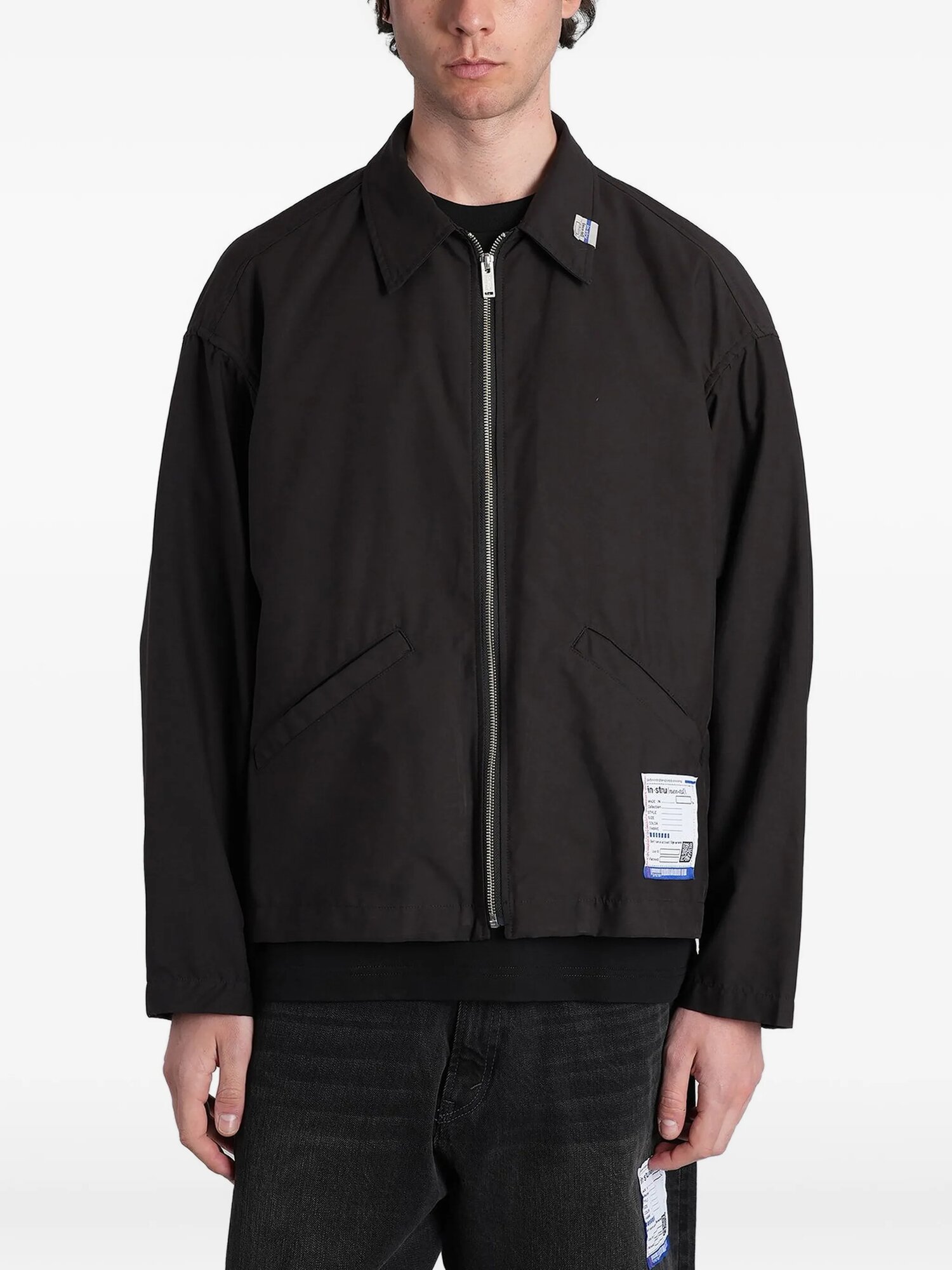 Куртка Logo-patch zip-up jacket