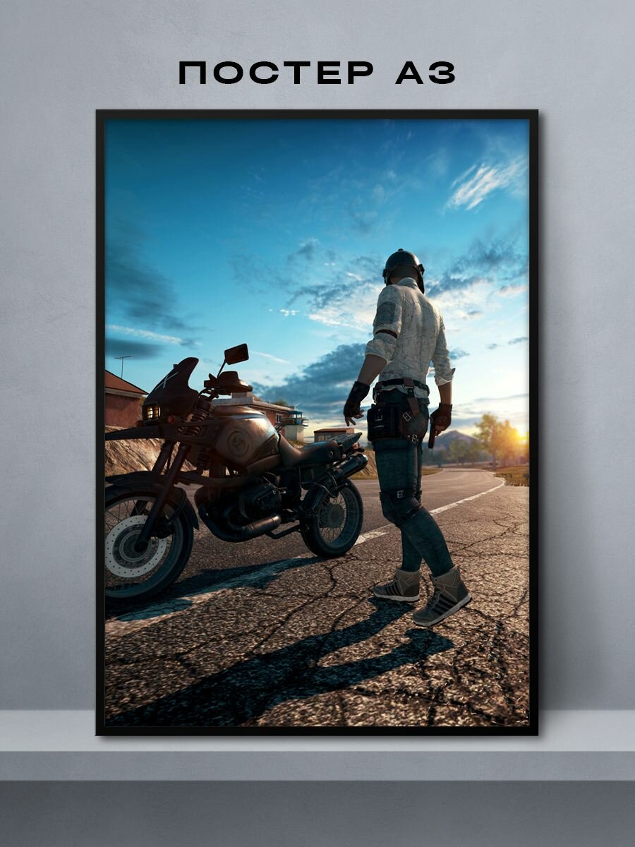 Постер А3 на стену PUBG пабг, 42х29.7 см, без рамы