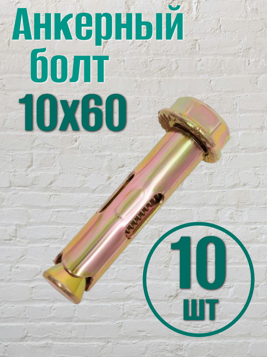 Анкерный болт 10х60 (10 шт)