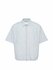 Рубашка SOLID Stripe-pattern gathered-hem shirt, размер 50, бежевый/белый