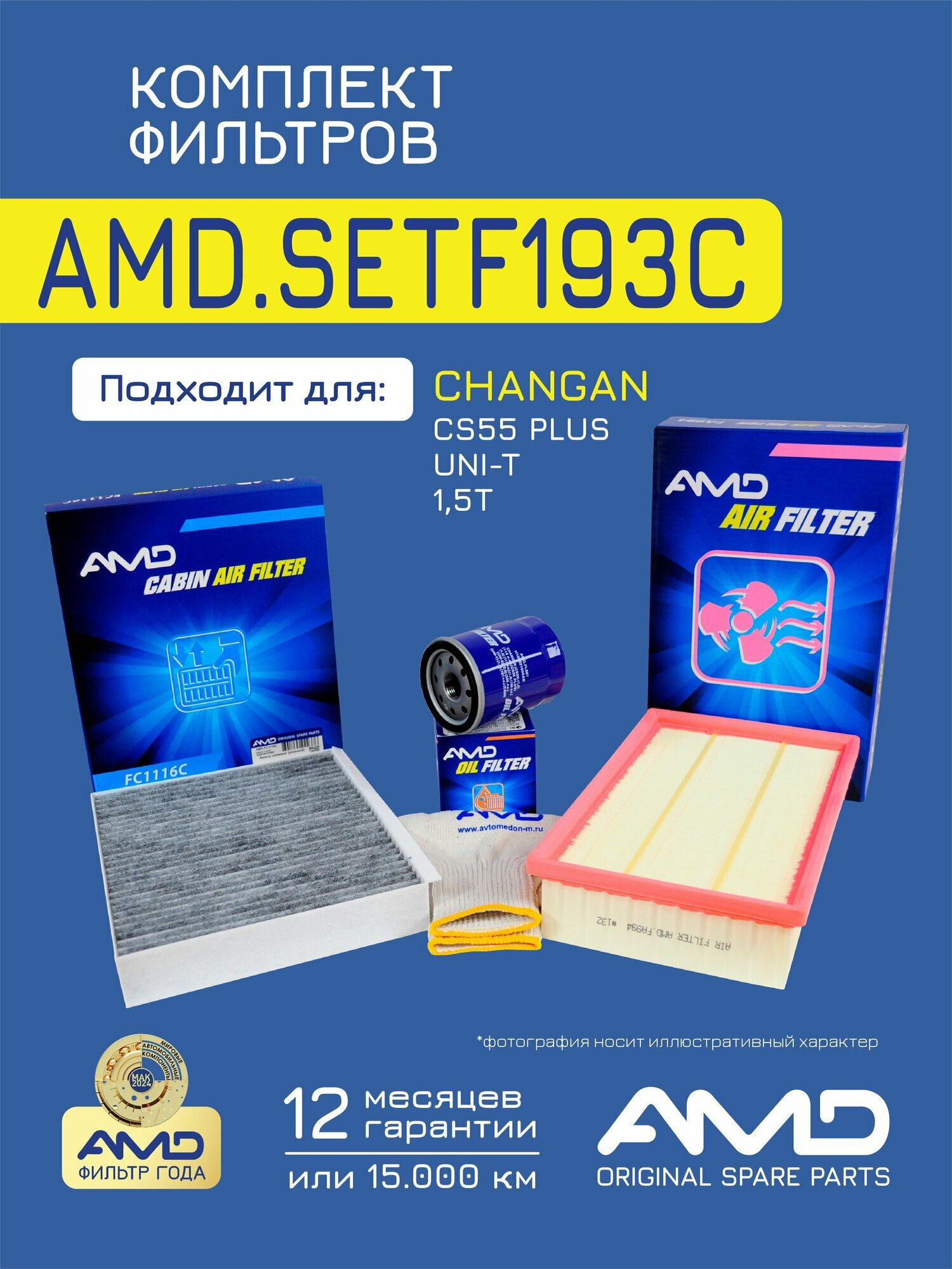 Комплект фильтров Чанган CS55PLUS