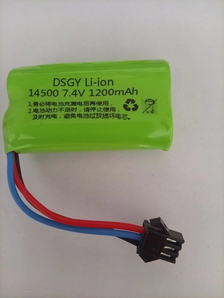 Аккумулятор 7.4V 14500-1200mAh для детских игрушек