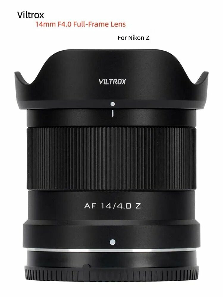 VILTROX 14mm F4.0 Z-Mount объектив для Nikon, полнокадровой автофокус ультраширокоугольный основной объектив для Nikon Z-Mount камер