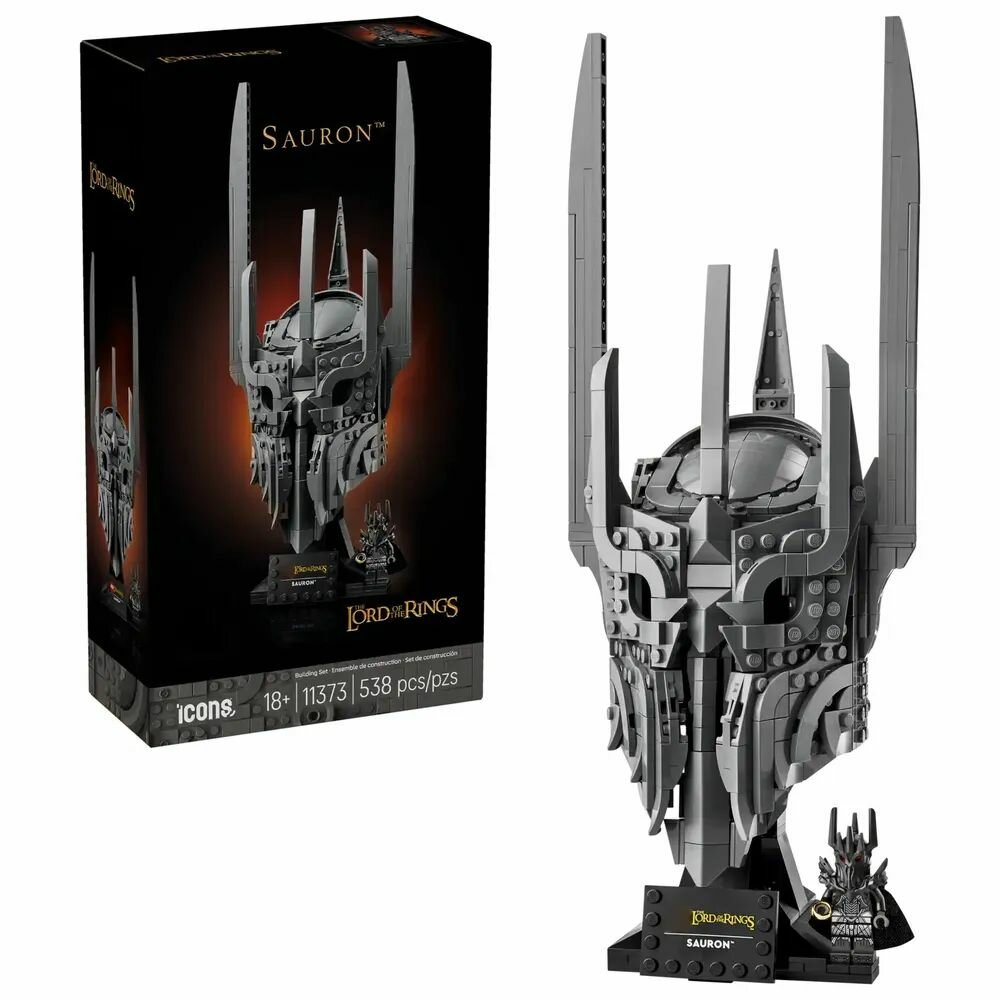 Конструктор Властелин колец: шлем Саурона / The Lord of the Rings: Sauron's Helmet / 538 деталей
