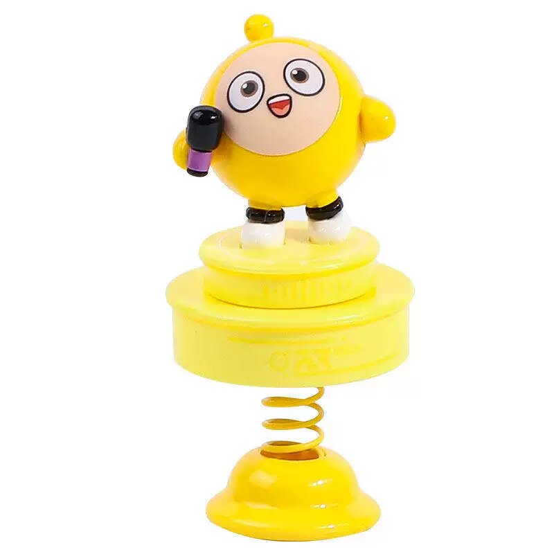 Собирательная игрушка-блюдо серии «Egg Party Yuedong» с подвижным персонажем, желтый цвет, для детей, высота 8 см, не