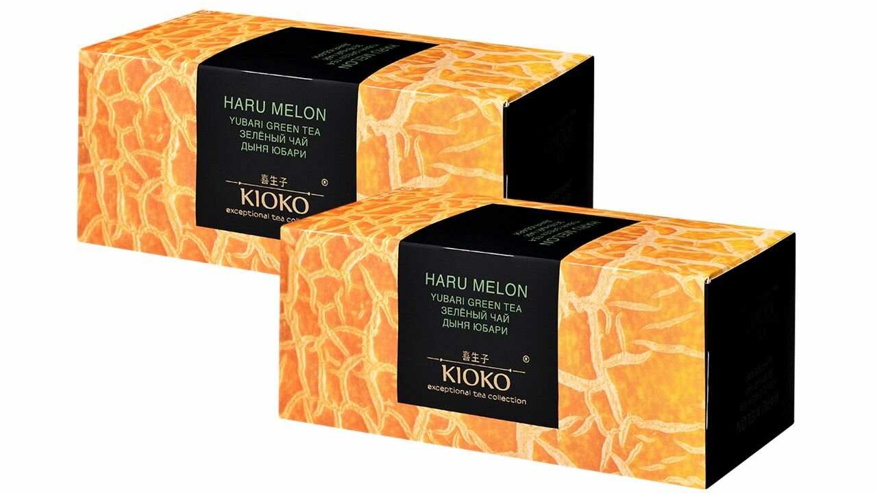 Чай KIOKO HARU MELON Зелёный с ароматом дыни 50г*2шт.