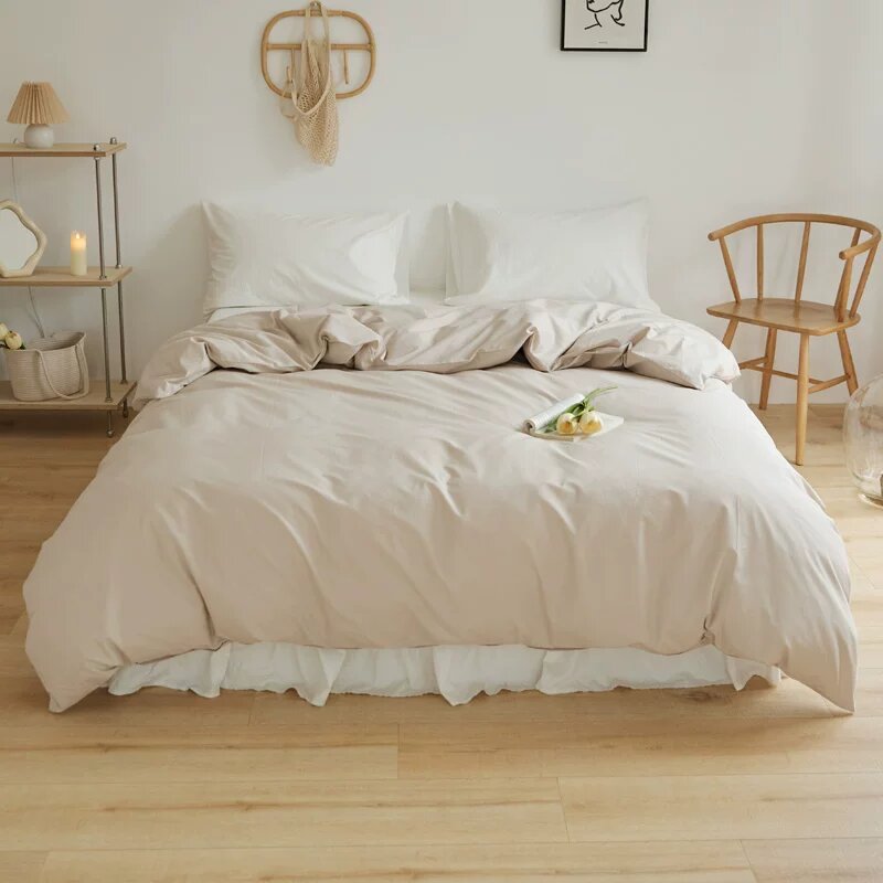 Amo Home Monet Di цветной хлопковый стеганый хлопковый пододеяльник из чистого хлопка, простой пододеяльник, одинарный,