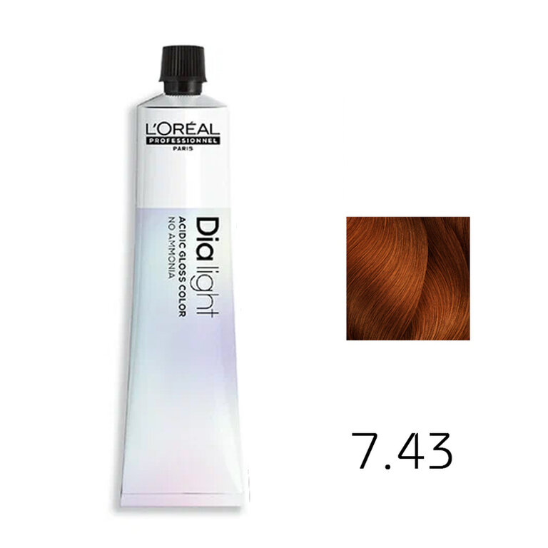 L'Oreal Professionnel Dia Light 7.43 50ML V049 Краска Франция 50 мл