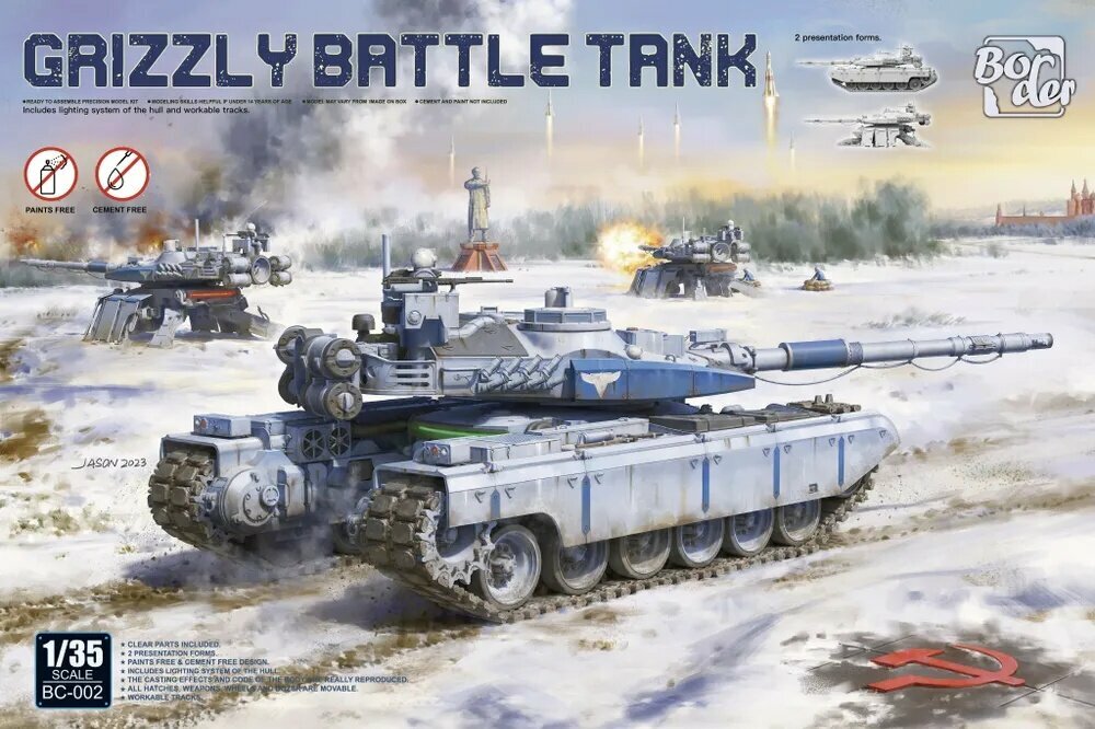 Border BC-002 1/35 Модель боевого танка Гризли